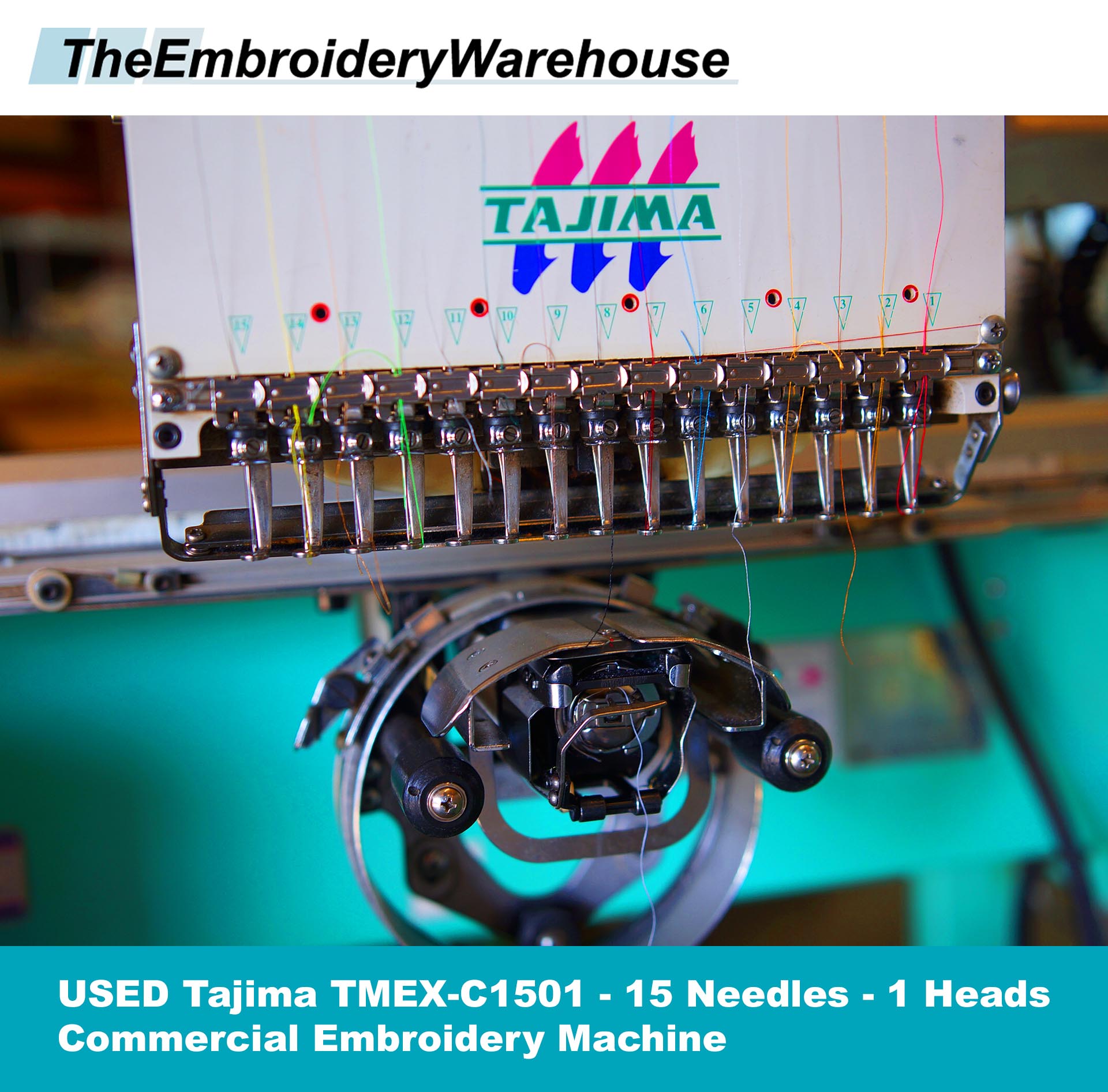USED Tajima TMEX-C1501 - 15 Needles - 1 Head